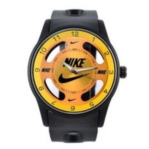 Nike | Accessories | Nike Hollow Analog Sports Watch Yellow Face Dial ...